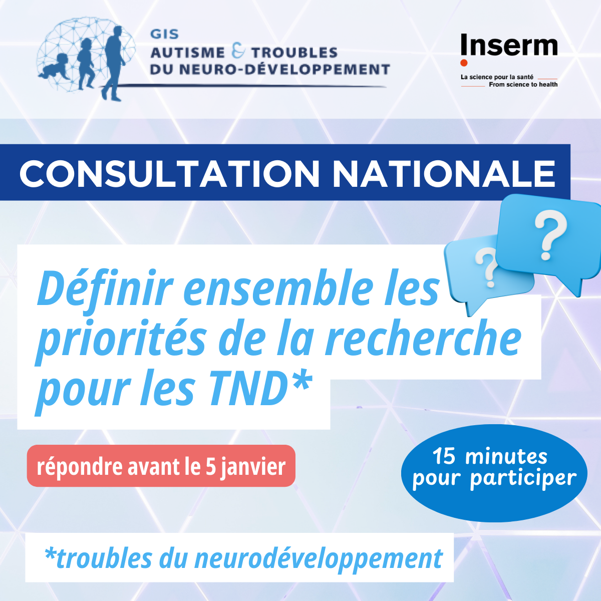 Consultation nationale sur l’Agenda stratégique de recherche TND ...